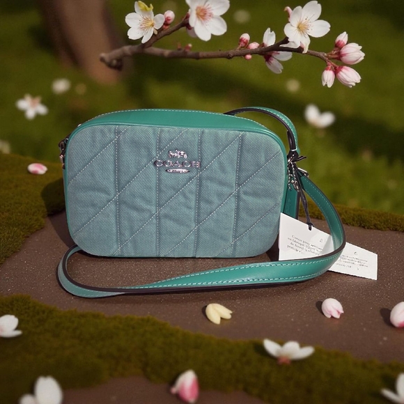 Coach | Bags | Coach Teal Quilted Crossbody Bag | Poshmark